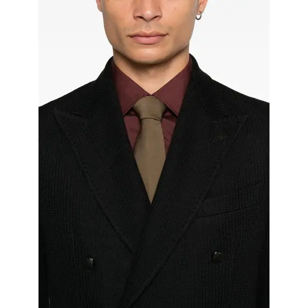 Tagliatore Textured Double-breasted Blazer