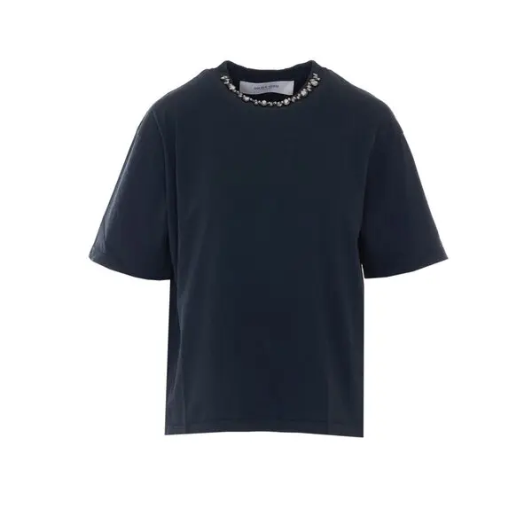 GOLDEN GOOSE Embellished Crew Neck T-shirt - Black