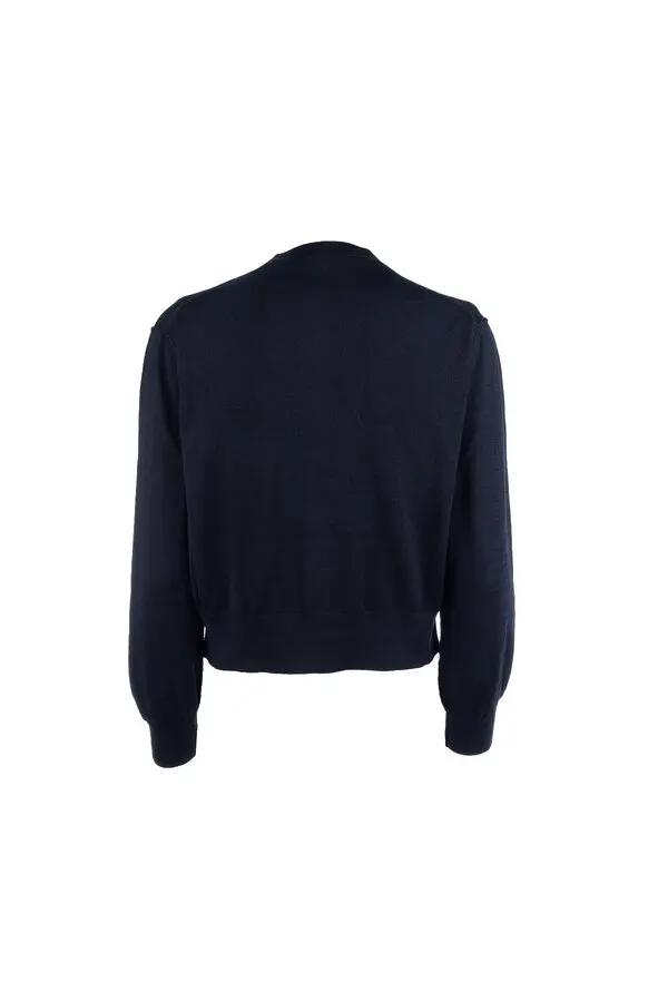 Bottega Veneta Knotted Cardigan With Gold Tone Buttons
