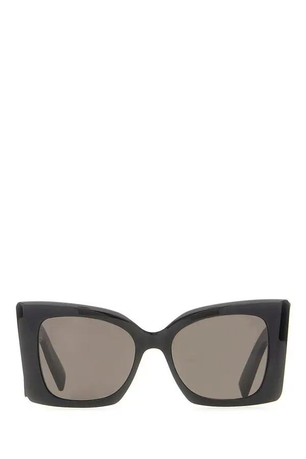 Saint Laurent Black Acetate Cat Eye Sunglasses