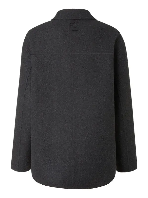 Fendi Wool Double-breasted Pea Coat