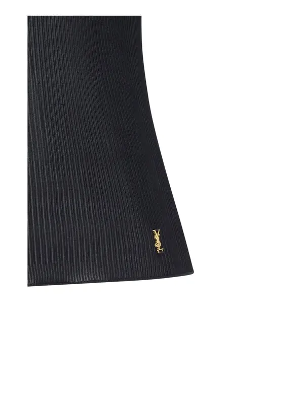 Saint Laurent Ribbed Silk Jersey Lace-trim Tank Top