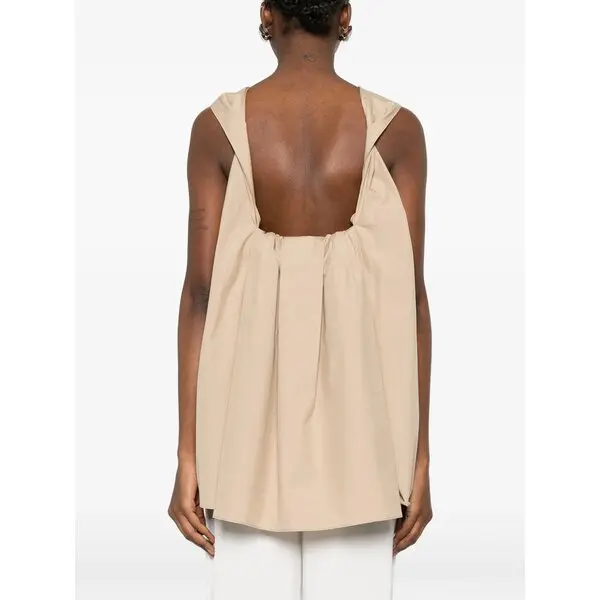 Carven Sleeveless Round Neck Trapeze Top
