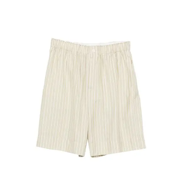 Carven Silk Blend Knee-length Shorts - Cream