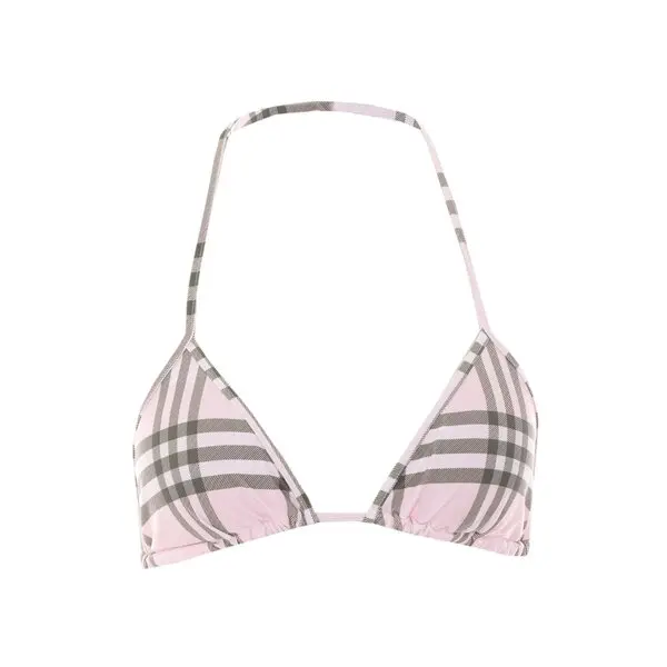 Burberry Reversible Sadie Check Bikini Bra - Pink
