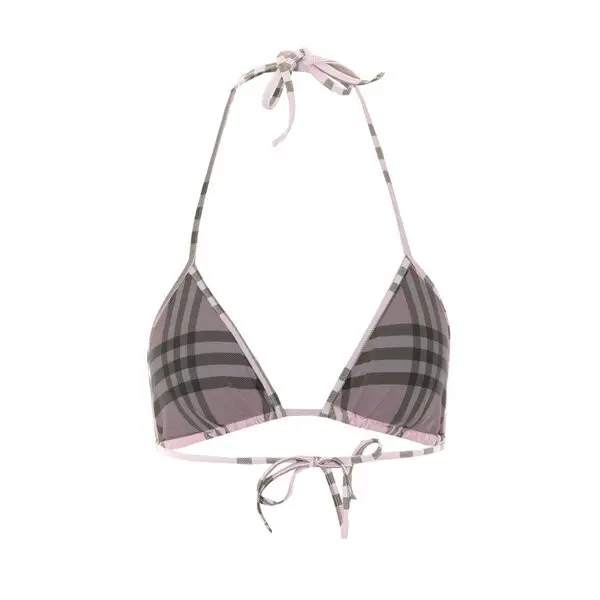 Burberry Reversible Sadie Check Bikini Bra - Pink