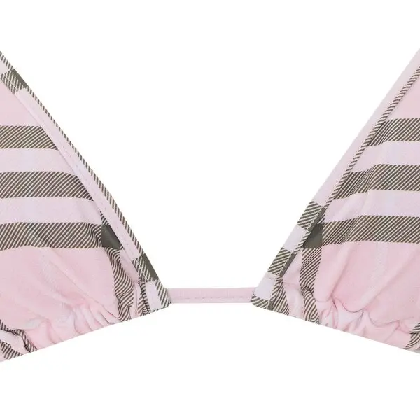 Burberry Reversible Sadie Check Bikini Bra - Pink