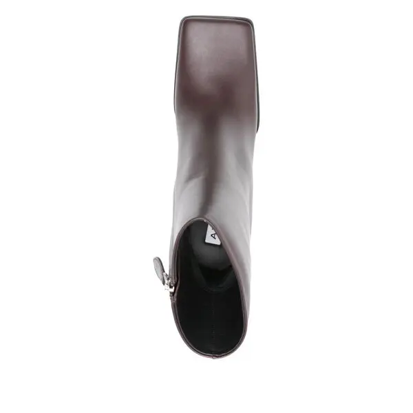 Alaïa Ankle Boots With Block Heel - Brown