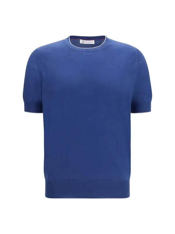 Brunello Cucinelli Cotton T-shirt - Blue