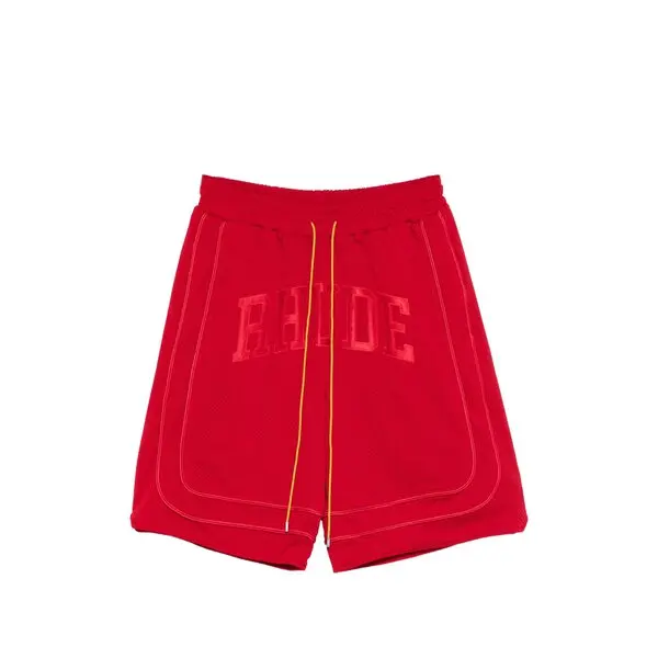 Rhude Polyester Logo Detail Bermuda Shorts