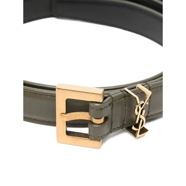 Saint Laurent Monogram Belt - Gray