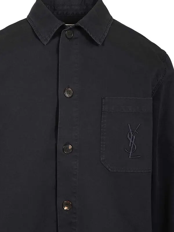 Saint Laurent Cassandre Overshirt - Blue