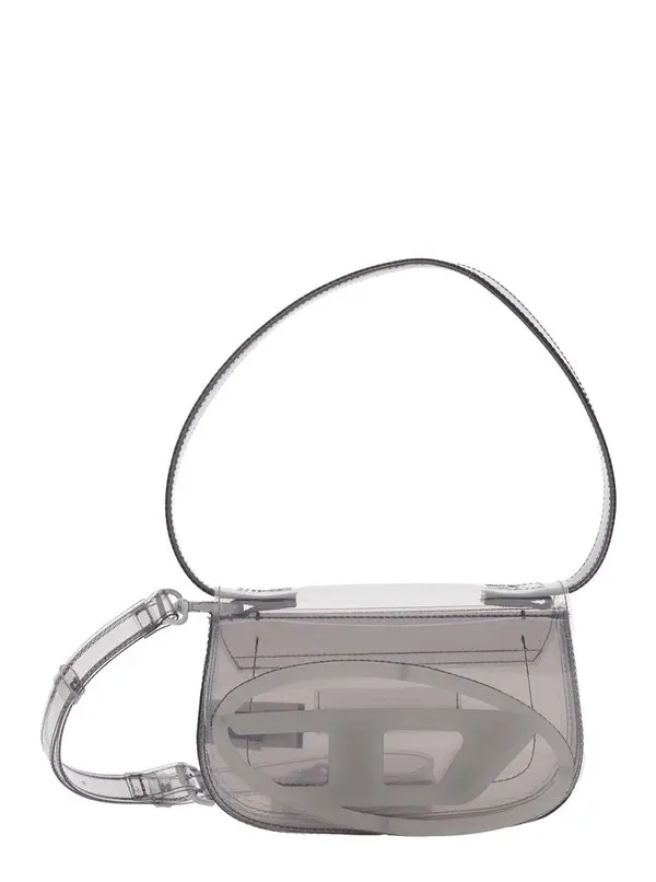 DIESEL® 1dr' Shoulder Bag With Oval D Patch - Gray
