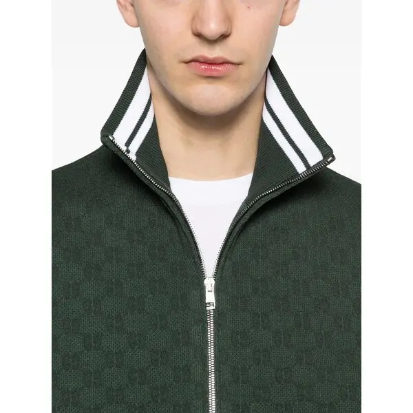Gucci Patterned Zip-up Track Jacket