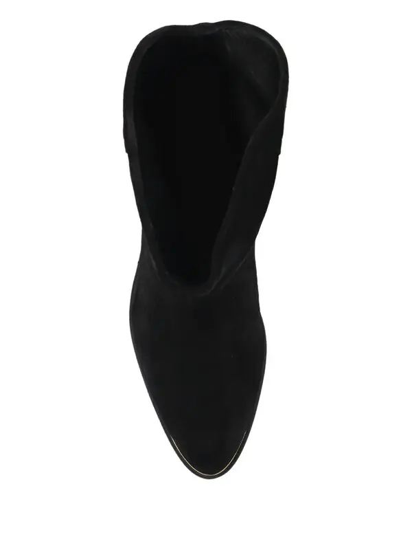 Isabel Marant Étoile Elbana" Suede Boots With Metal Detailing - Black