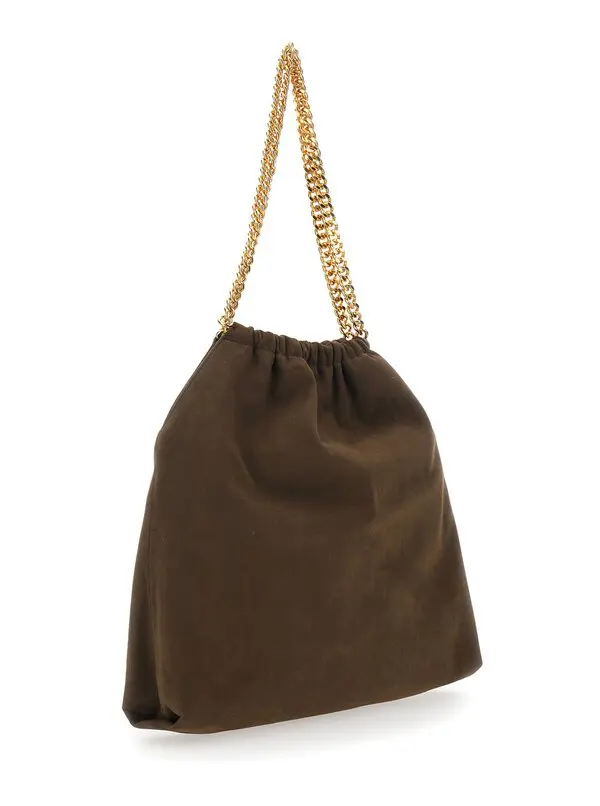 Stella McCartney Falabella Shoulder Bag With Chain Strap And Drawstring Closure In Eco-leather