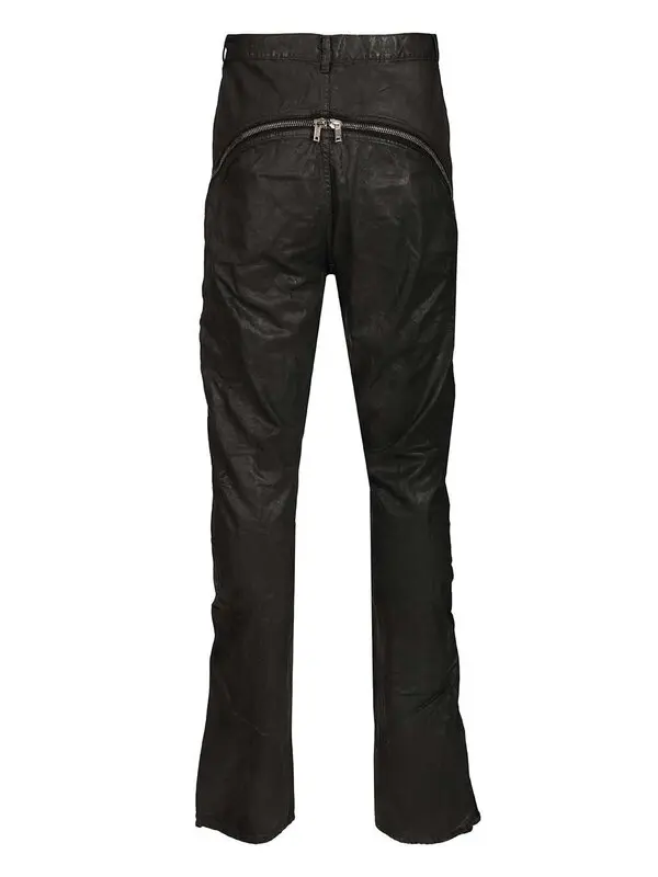 Rick Owens Bolan Banana Waxed Denim Jeans - Black