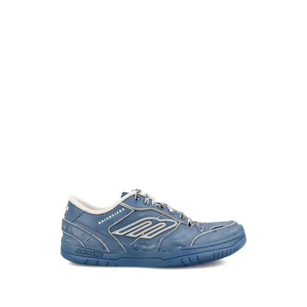 Balenciaga Leather Low-top Sneakers - Blue