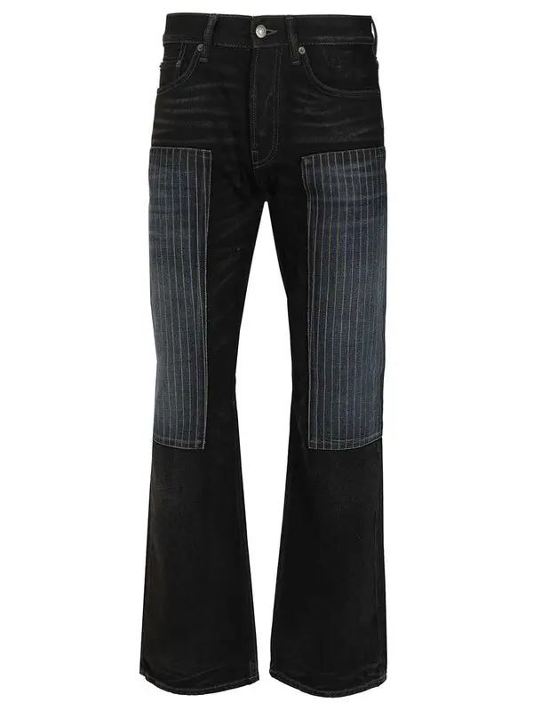 Acne Studios 2010 Jeans With Patchwork Detail - Black