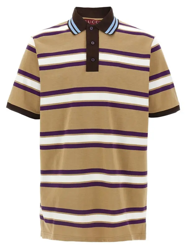 Gucci Embossed Logo Polo Shirt