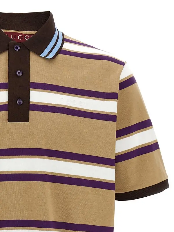 Gucci Embossed Logo Polo Shirt