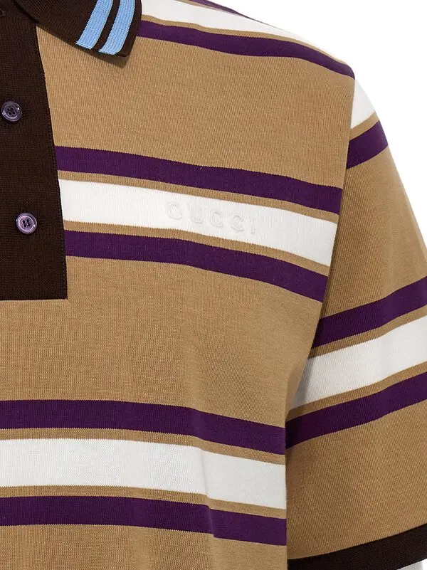Gucci Embossed Logo Polo Shirt
