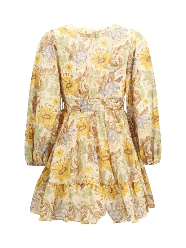 Zimmermann Daylight Wrap Mini Dress - Yellow