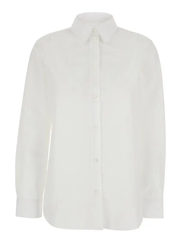 Burberry Ellora Shirt With Embroidered Logo - Multicolor
