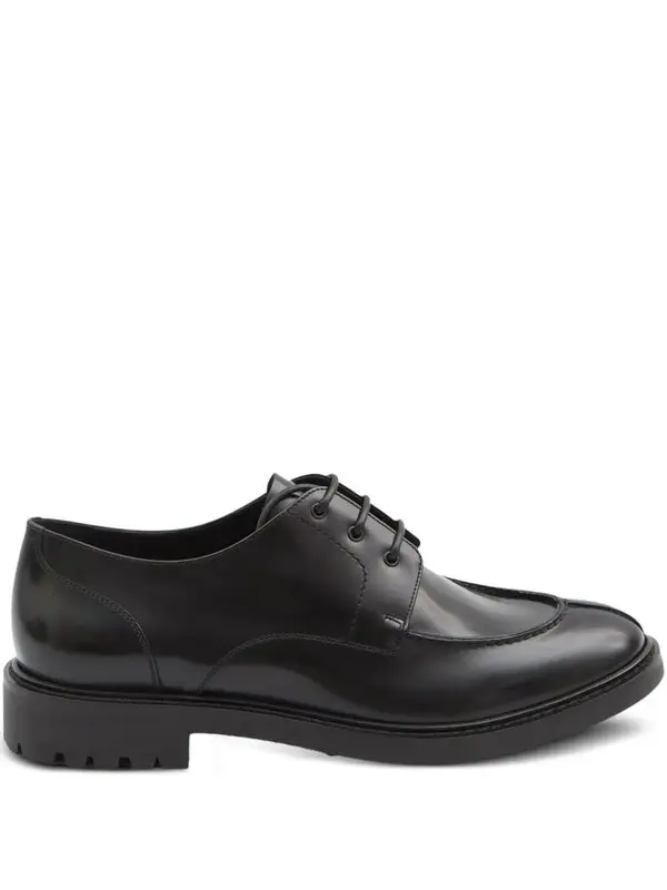 Saint Laurent Calf Leather Lino Derbies - Black