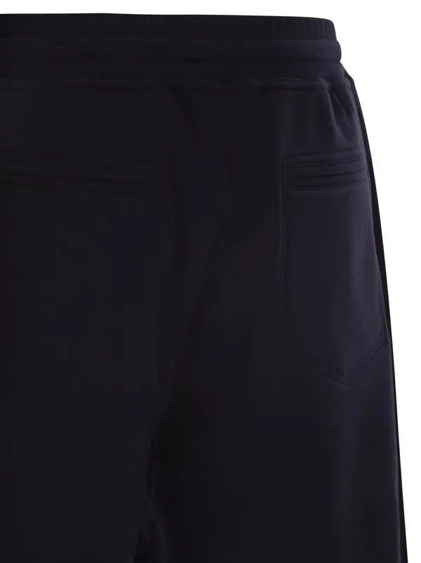 Brunello Cucinelli Techno Cotton Fleece Bermuda Shorts - Blue