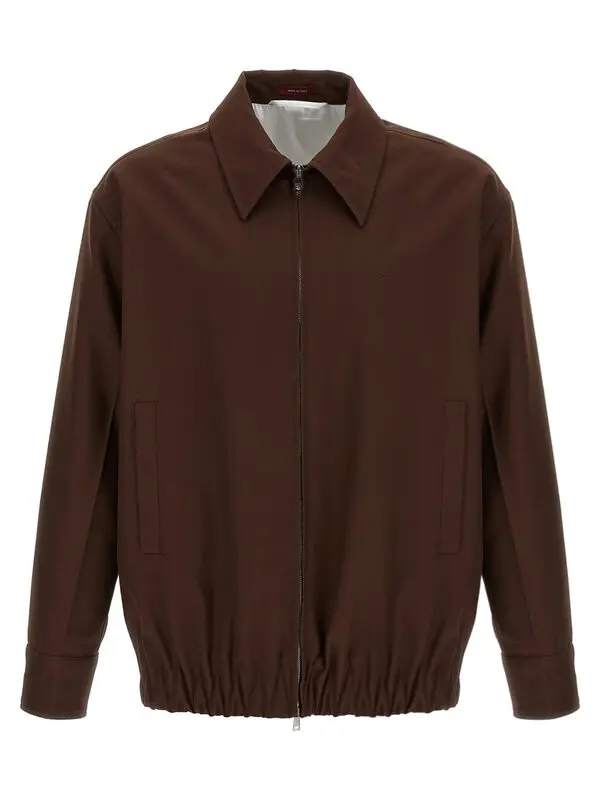 Gucci Wool Twill Zip-up Jacket