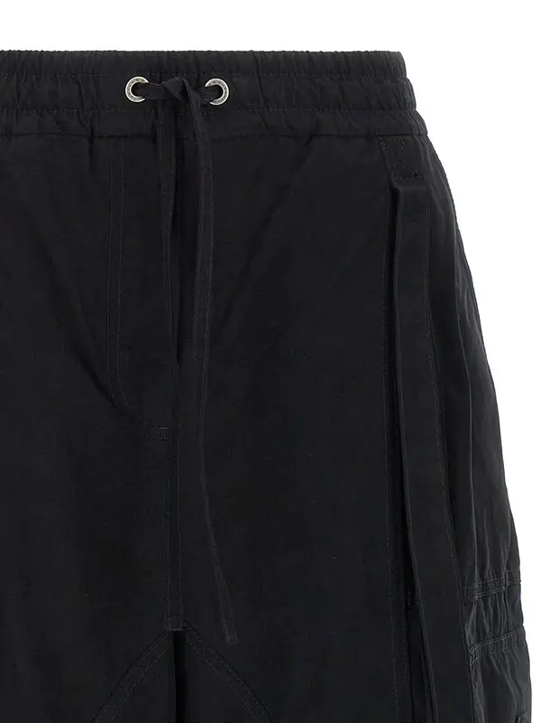 Dolce & Gabbana Waxed Faille Cargo Pants - Black