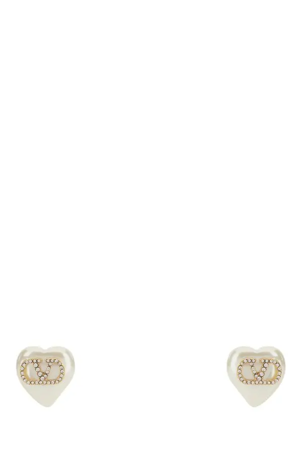 Valentino Garavani Heart Embellished Earrings - Multicolor