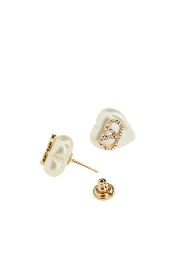 Valentino Garavani Heart Embellished Earrings