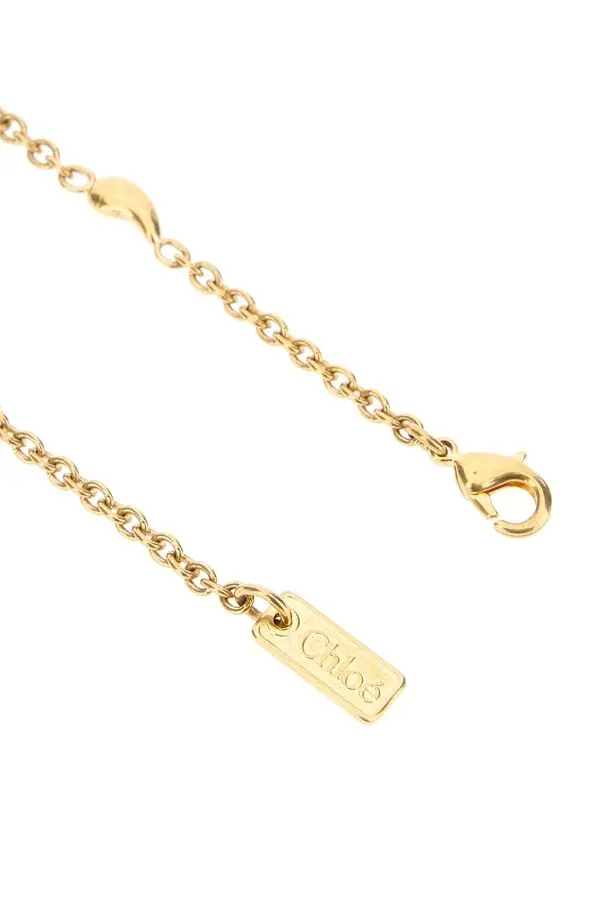 Chloé Script Logo Necklace - Multicolor