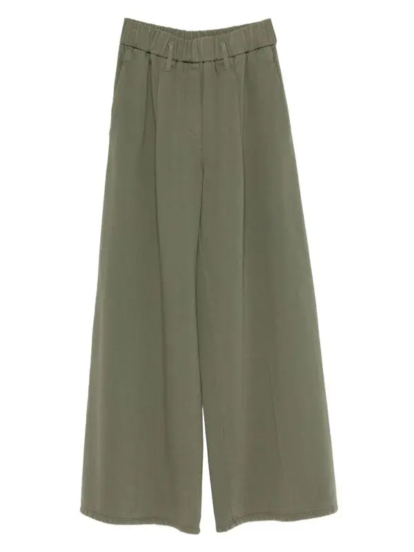 FORTE_FORTE Wide Leg Elasticated Waist Trousers - Multicolor