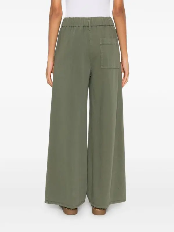 FORTE_FORTE Wide Leg Elasticated Waist Trousers - Multicolor