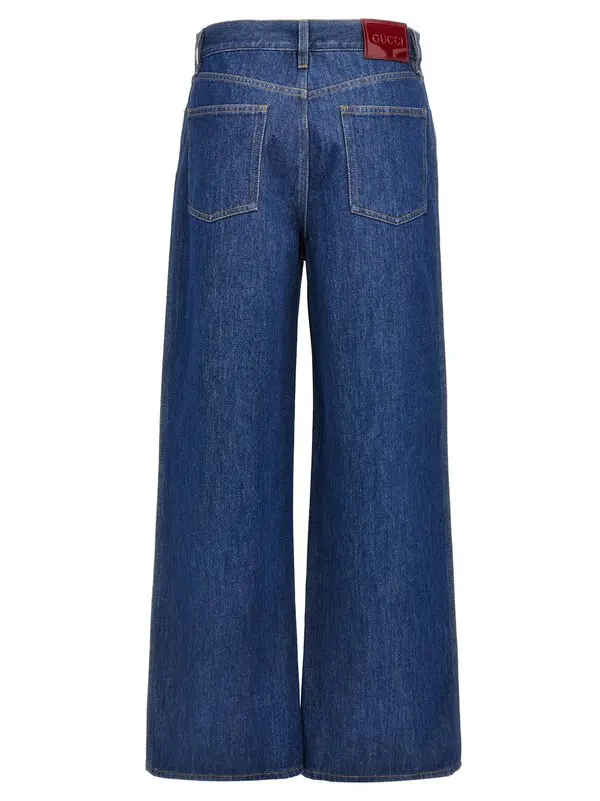 Gucci Loose Fit Cotton Denim Jeans