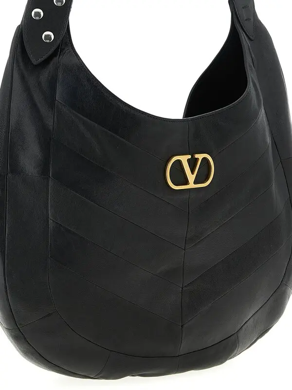 Valentino Garavani Medium Hoboho Shoulder Bag - Black