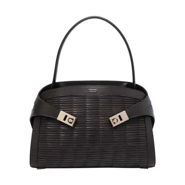 FERRAGAMO Small Hug Handbag - Brown