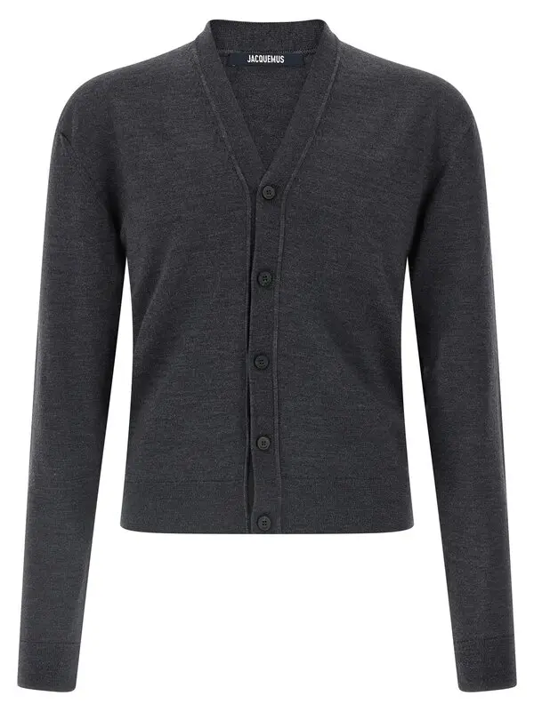 Jacquemus Le Cardigan Brodé Merino Wool Cardigan