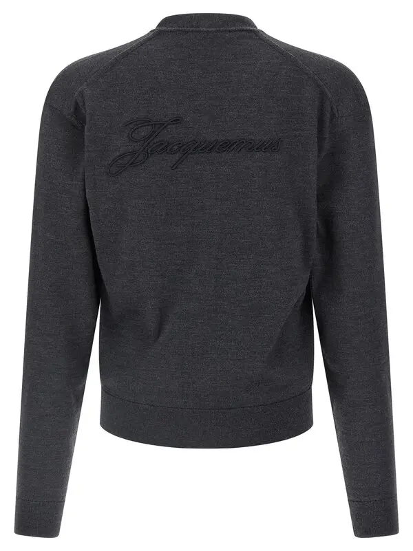 Jacquemus Le Cardigan Brodé Merino Wool Cardigan
