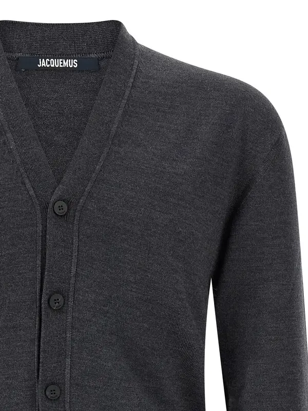 Jacquemus Le Cardigan Brodé Merino Wool Cardigan