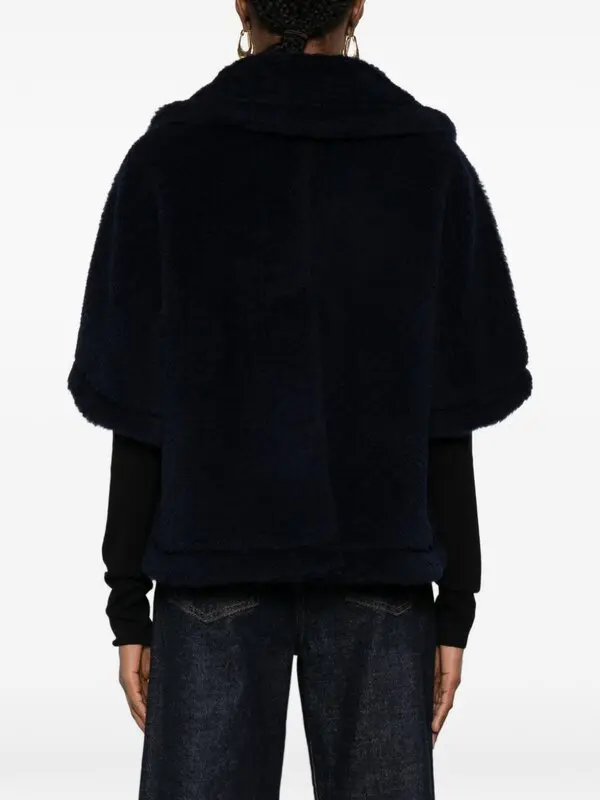 Max Mara Wool Blend Cape - Multicolor