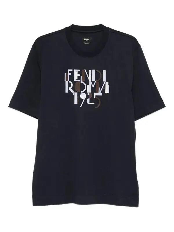 Fendi Roma 1925 Print Cotton T-shirt