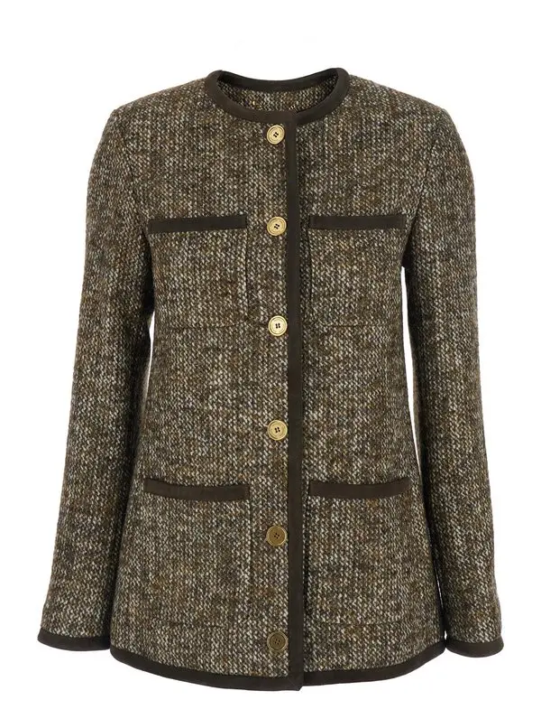 GOLDEN GOOSE Crew Neck Jacket - Multicolor