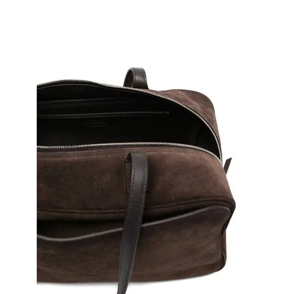 Balenciaga Suede Top Handle Bag - Brown