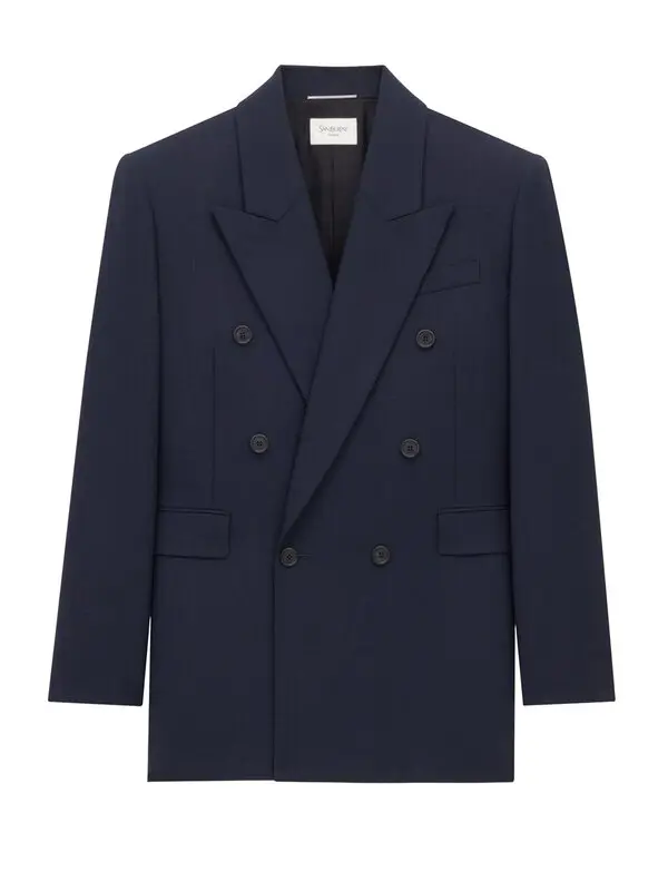 Saint Laurent Wool Double-breasted Blazer