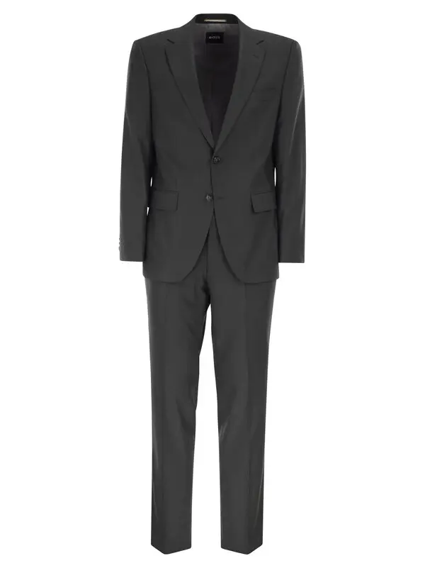 BOSS Stretch Virgin Wool Blend Suit - Multicolor