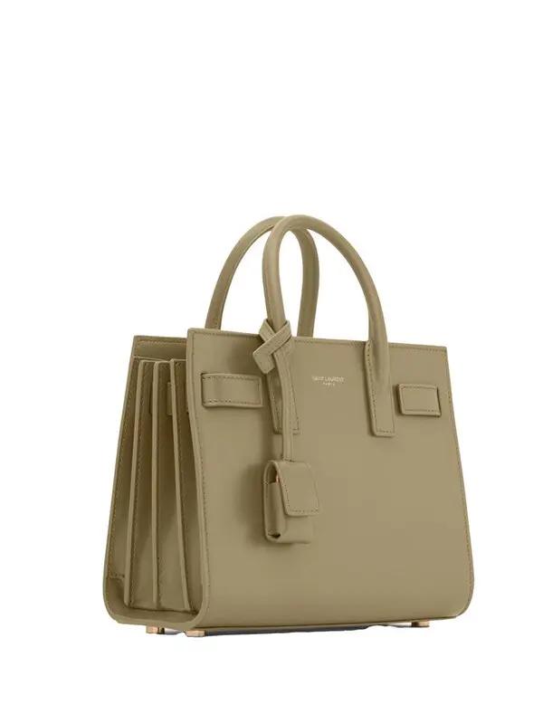 Saint Laurent Sac De Jour Nano In Smooth Leather - Green